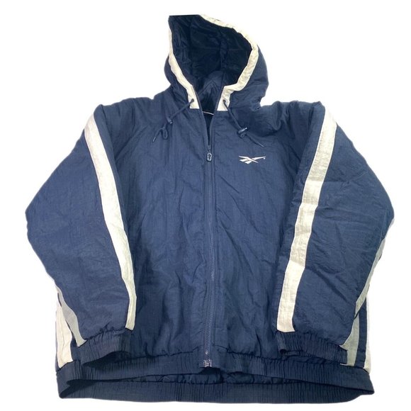 Reebok | Jackets & Coats | Vintage Reebok Jacket Hoodie Adult Extra ...